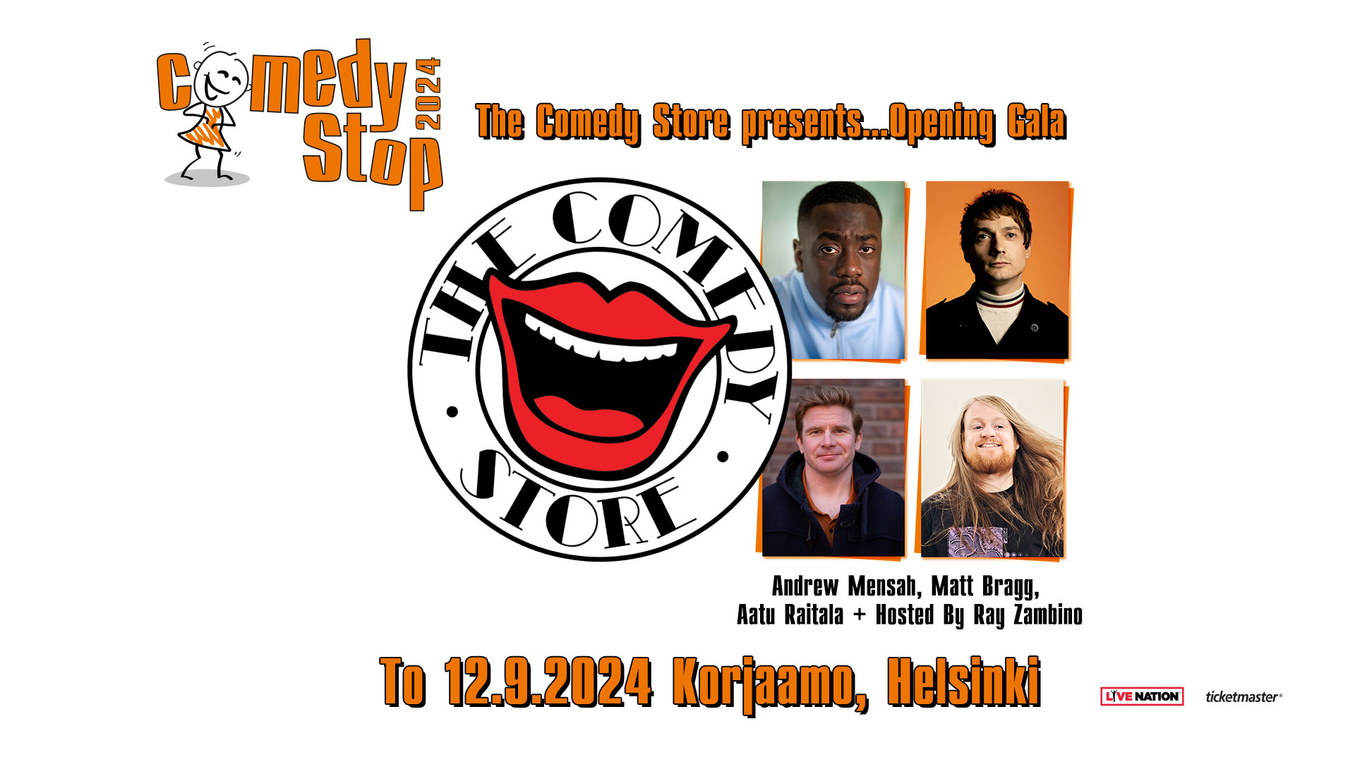 The Comedy Store presents: Opening Gala – Kulttuuritehdas Korjaamo